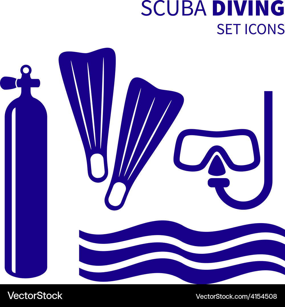 Diving Royalty Free Vector Image - VectorStock