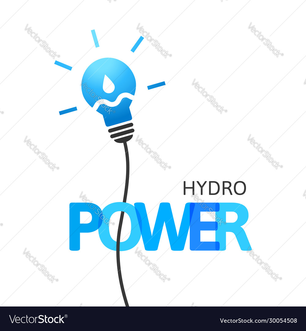 Hydropower concept Royalty Free Vector Image - VectorStock