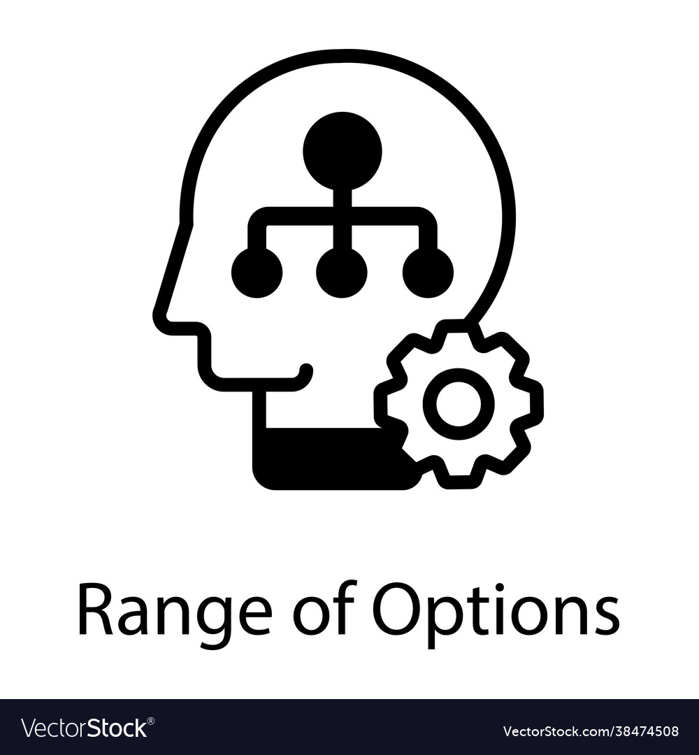Range options Royalty Free Vector Image - VectorStock