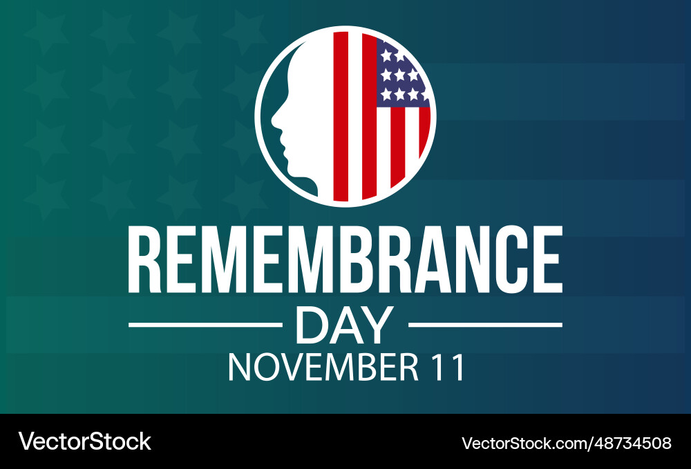 Remembrance day poppy lest we forget symbol Vector Image