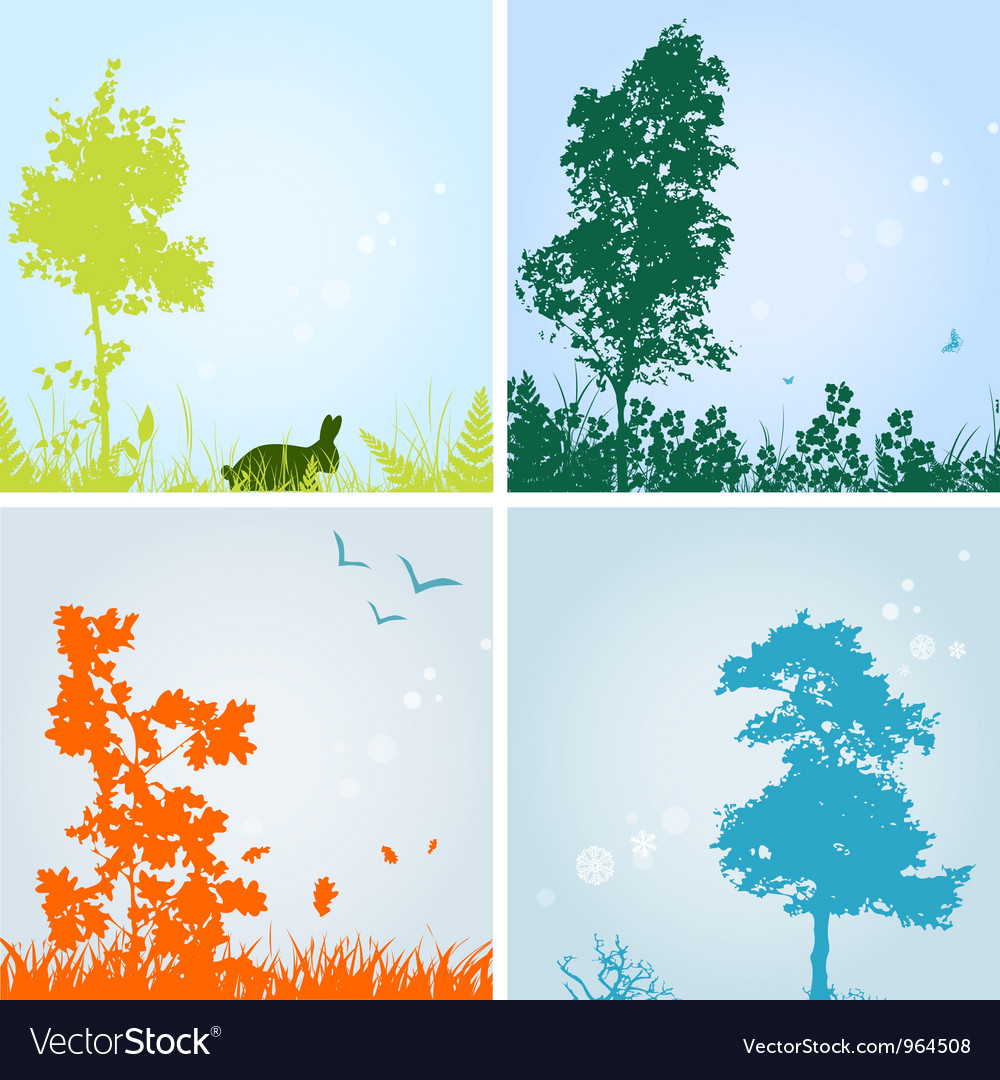Seasons Royalty Free Vector Image - VectorStock