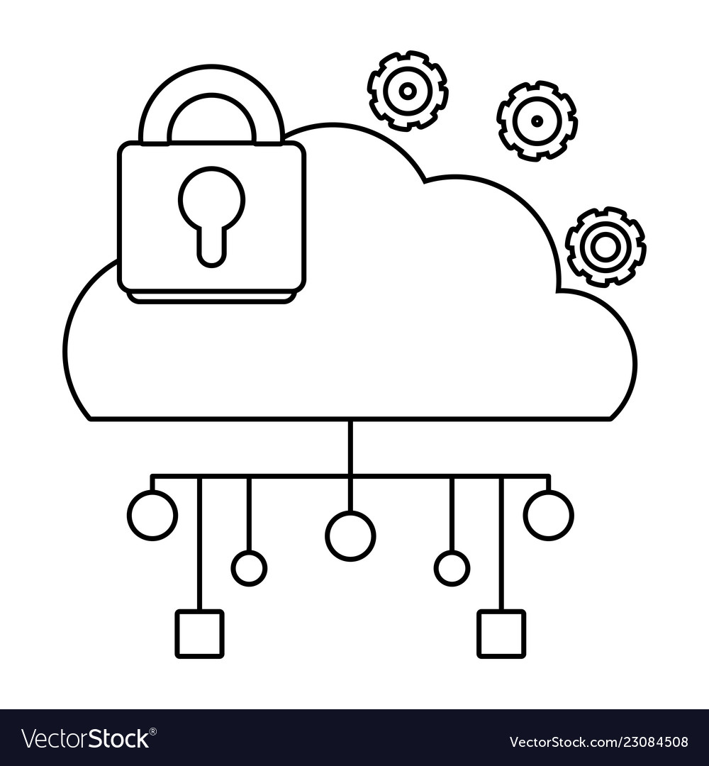 Technology computing support cartoon Royalty Free Vector