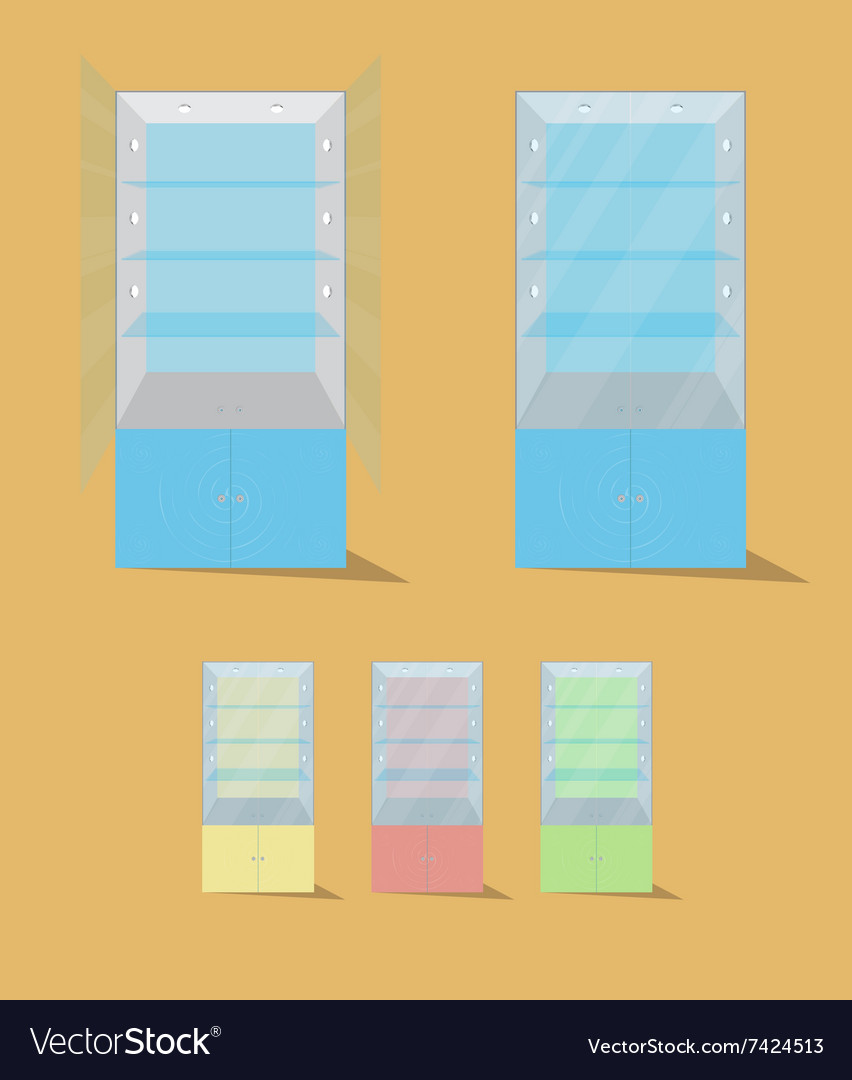 Display case Royalty Free Vector Image - VectorStock