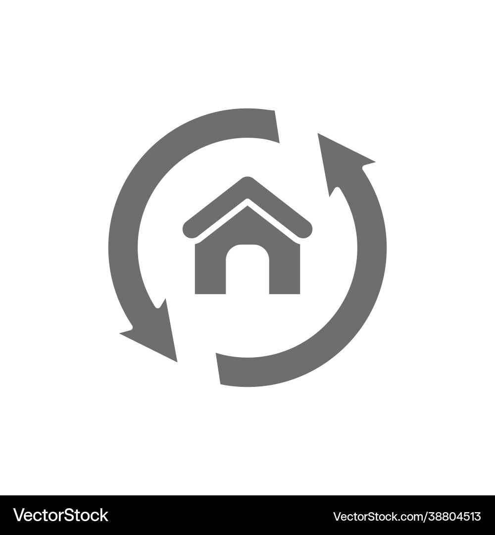 House remodeling redevelopment repair home grey Vector Image