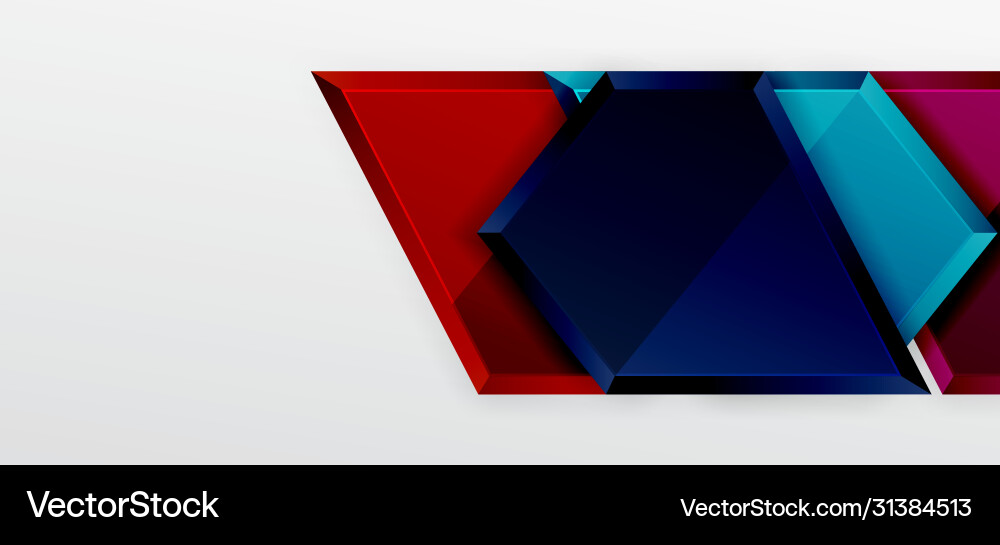Metal glossy shiny geometric shapes with 3d effect