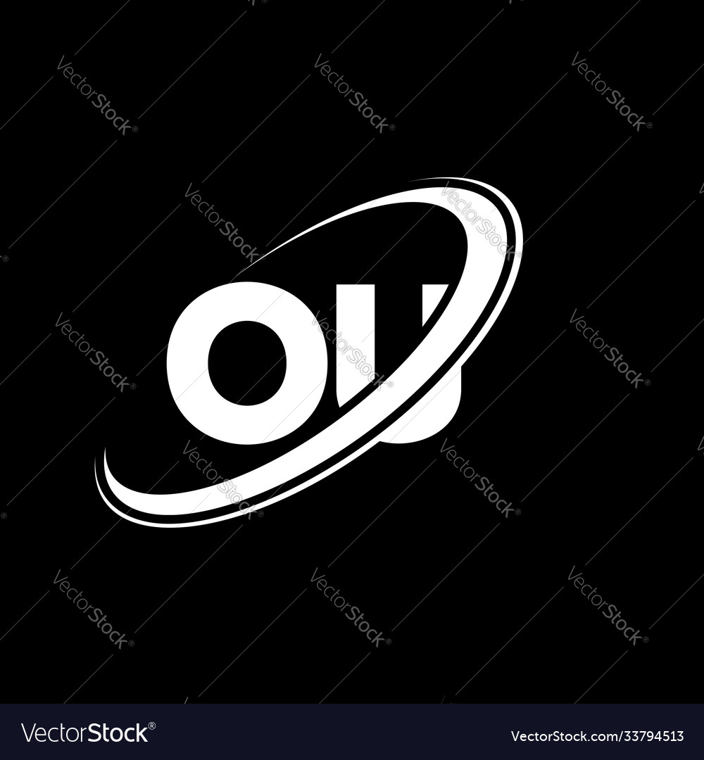 Ou o u letter logo design initial Royalty Free Vector Image Ou o u letter logo design initial Royalty Free Vector Image
