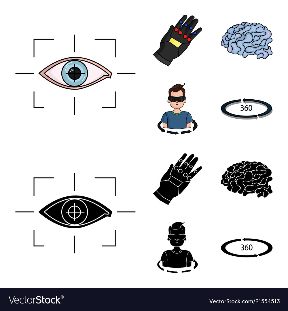 Technology innovation man complemented virtual Vector Image
