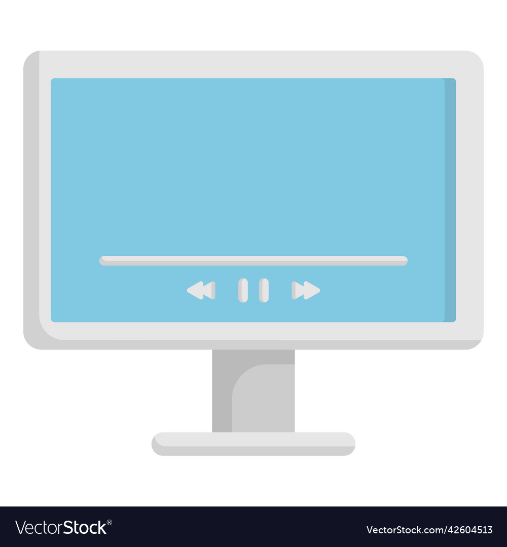 Video tutorial icon design template Royalty Free Vector