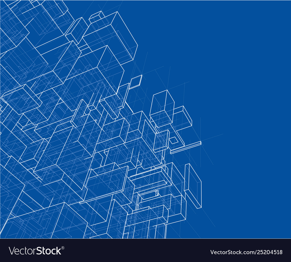 Abstract boxes background Royalty Free Vector Image