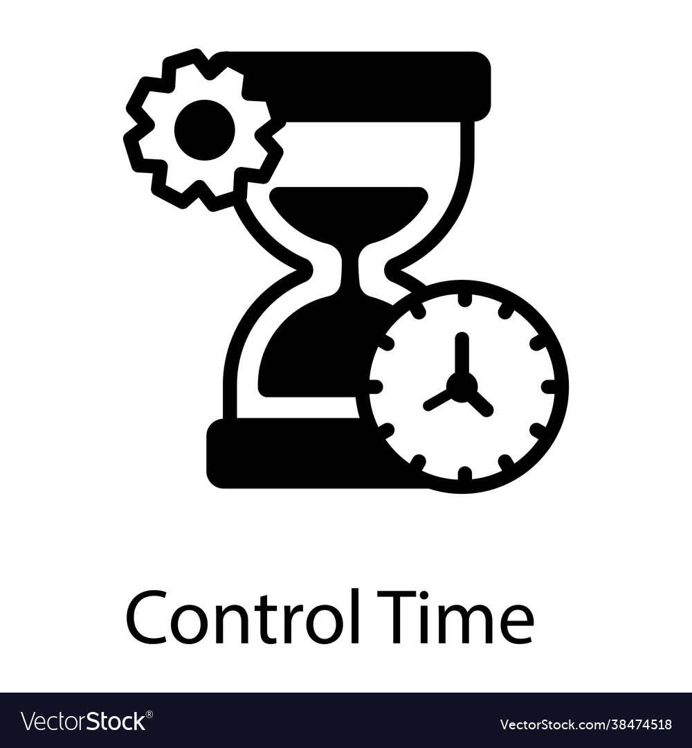 Control time Royalty Free Vector Image - VectorStock