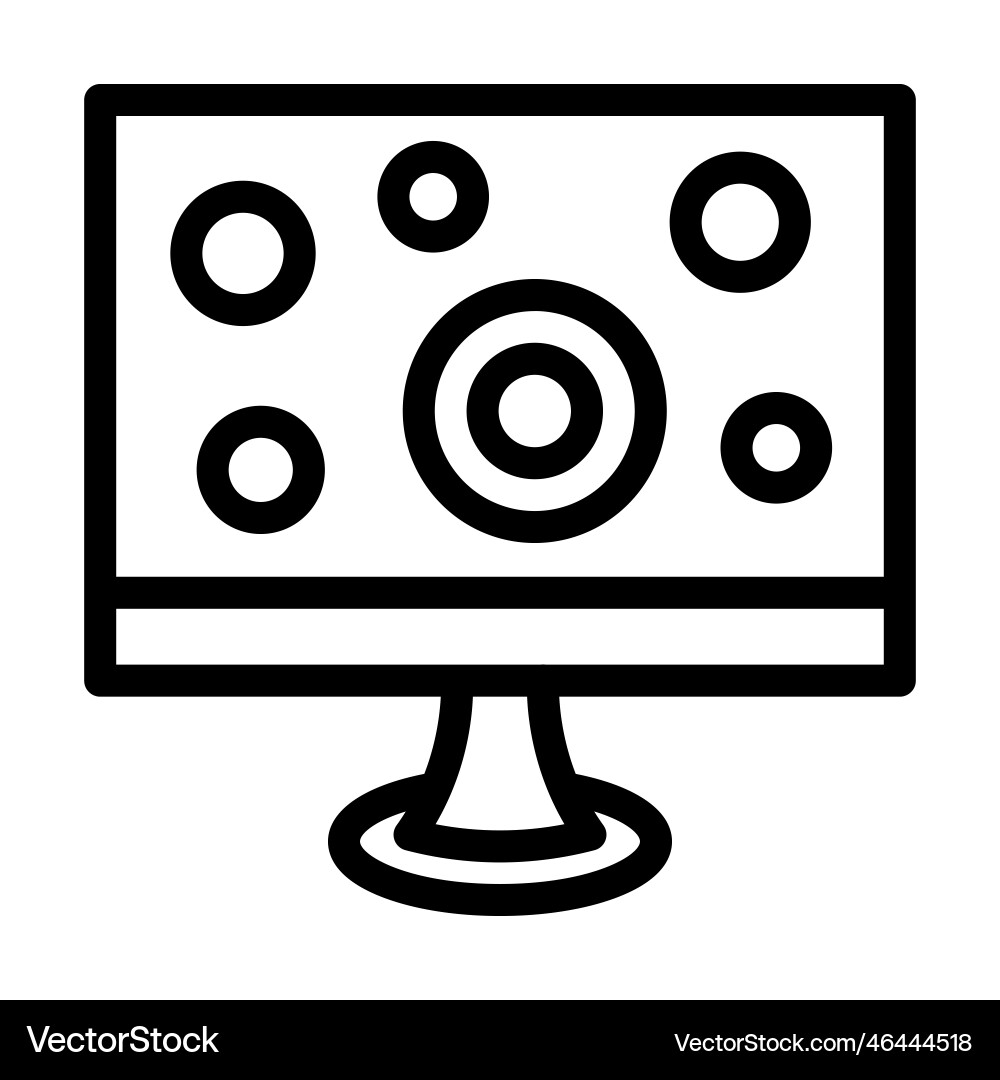 Heat maps thick line icon for personal Royalty Free Vector