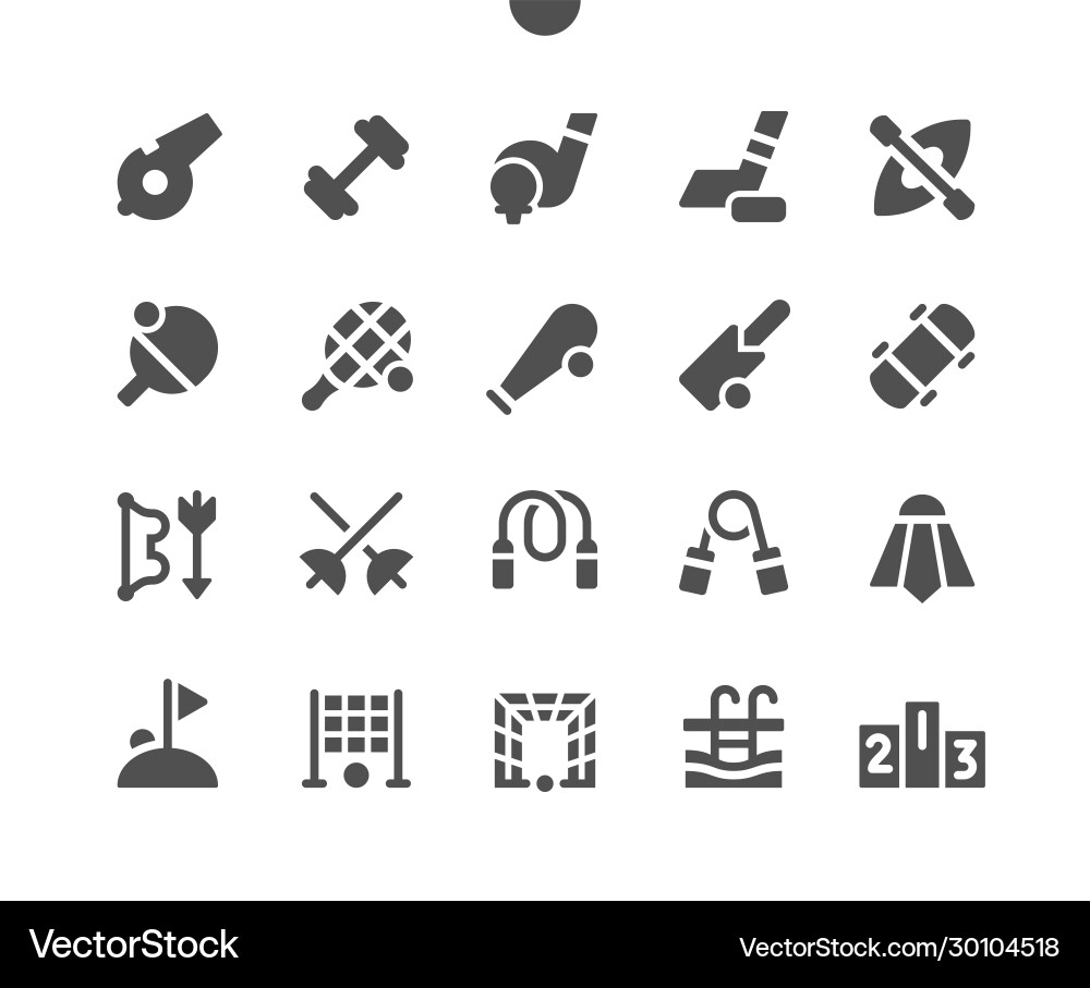 Sport v1 ui pixel perfect well-crafted Royalty Free Vector