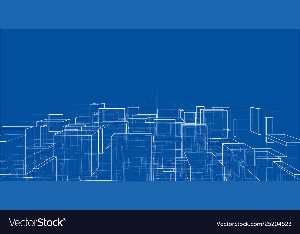 Abstract boxes background Royalty Free Vector Image