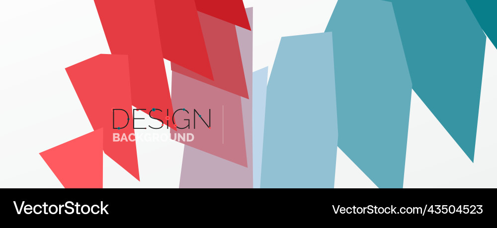 Background colorful shapes template wallpaper Vector Image