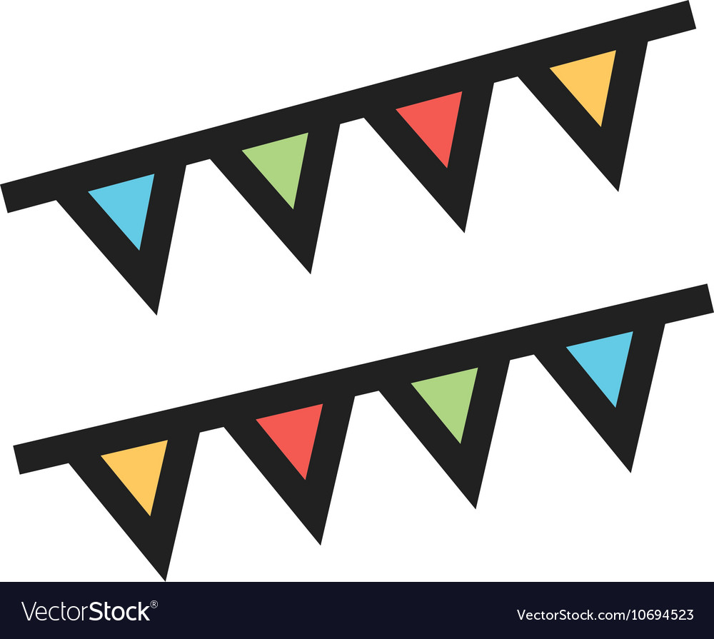 Celebration flags Royalty Free Vector Image - VectorStock