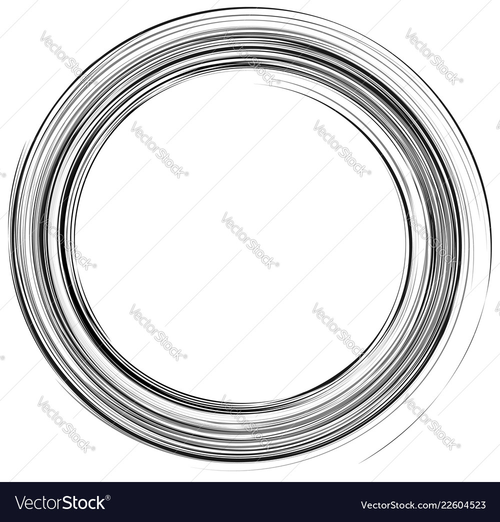 Concentric lines abstract geometric pattern Vector Image