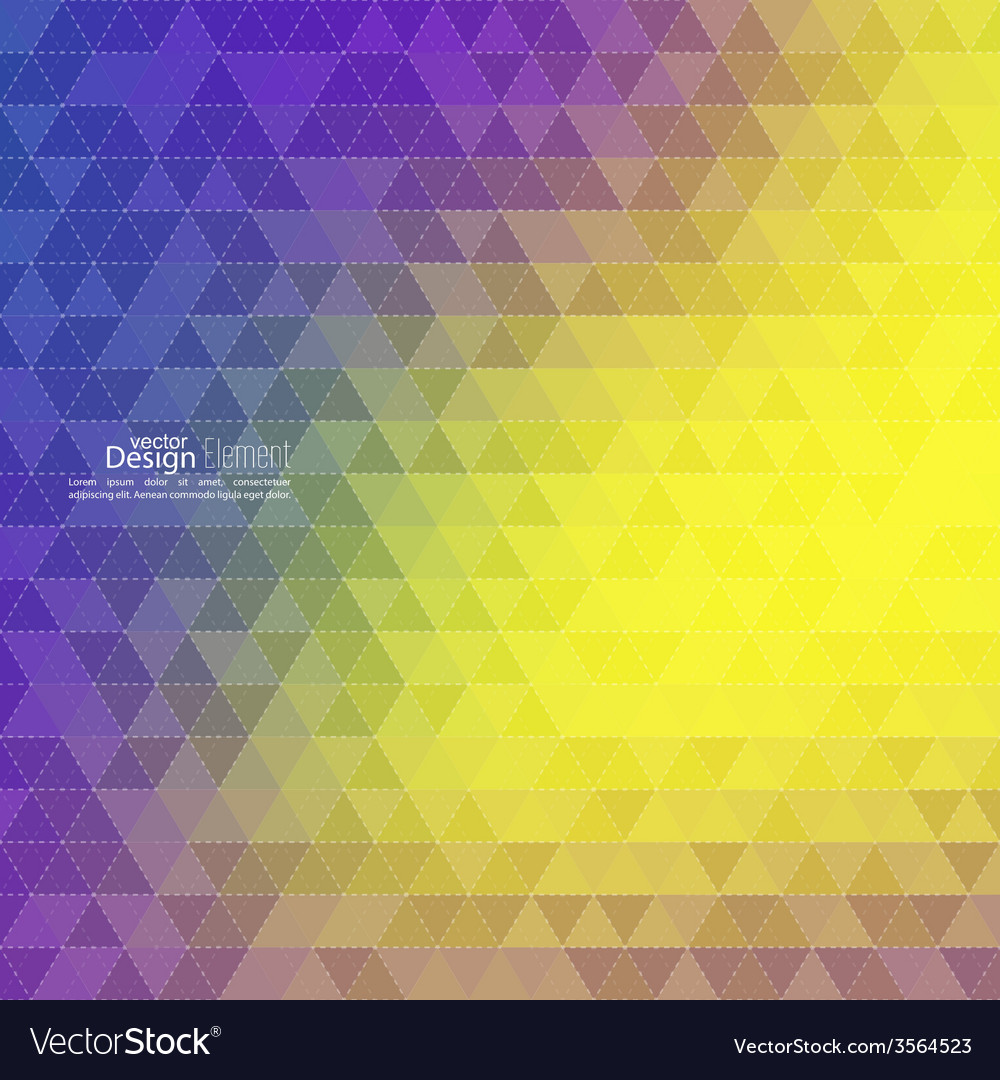 Creative abstract triangle pattern Royalty Free Vector Image