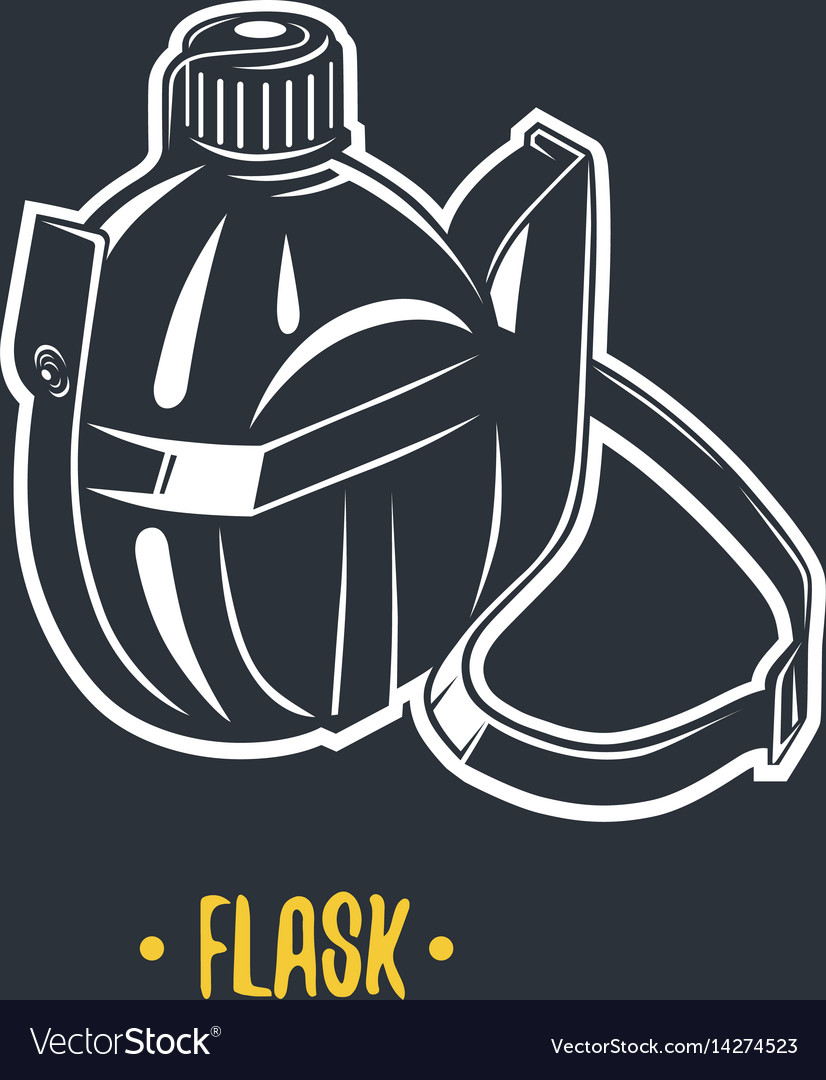 Flask Royalty Free Vector Image - VectorStock