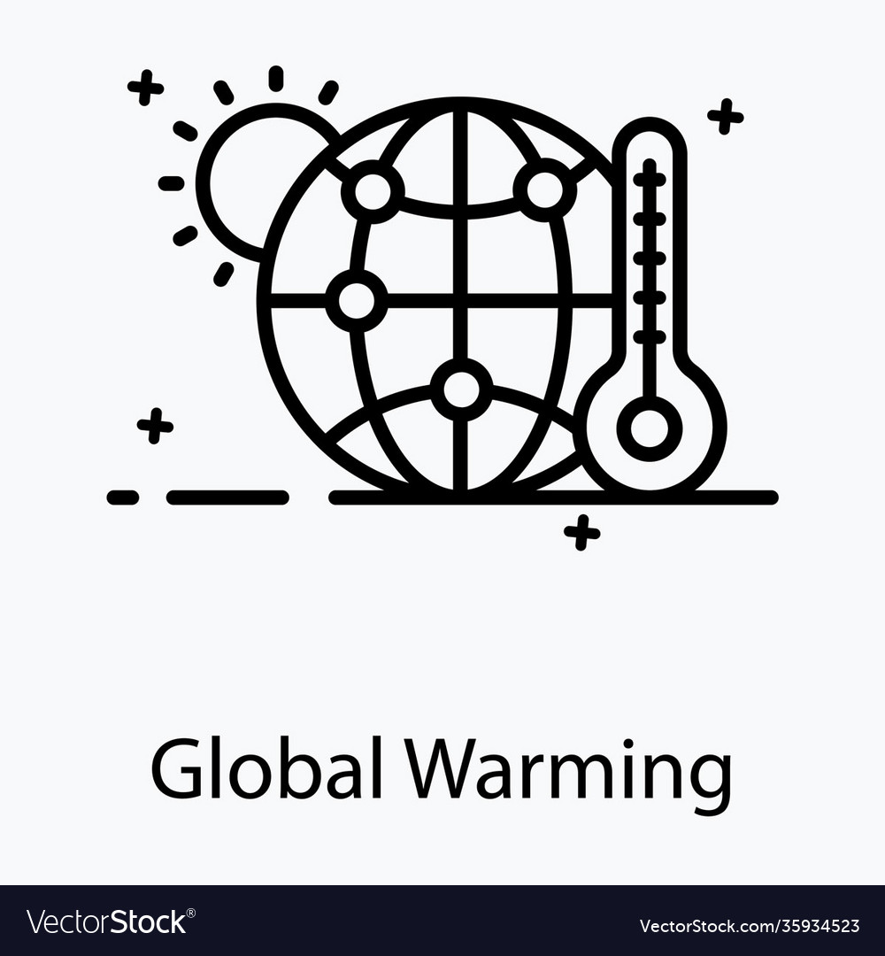 Global warming Royalty Free Vector Image - VectorStock