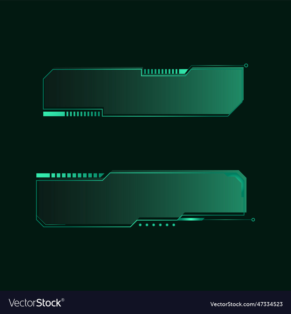 Hud futuristic frames user interface element Vector Image