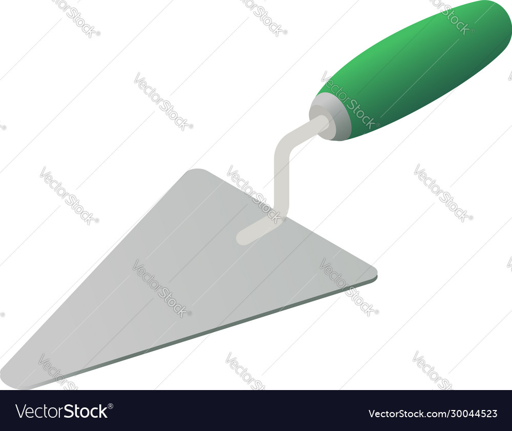 Trowel icon isometric style Royalty Free Vector Image Trowel icon isometric style Royalty Free Vector Image