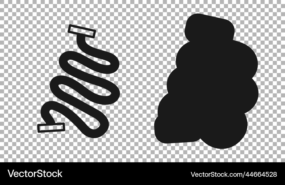 Black racing track icon isolated on transparent Vector Image