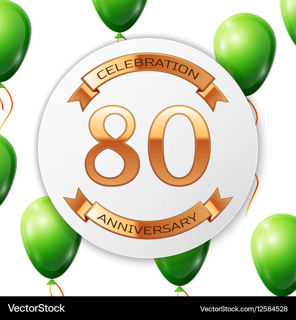 Golden number eighty years anniversary celebration