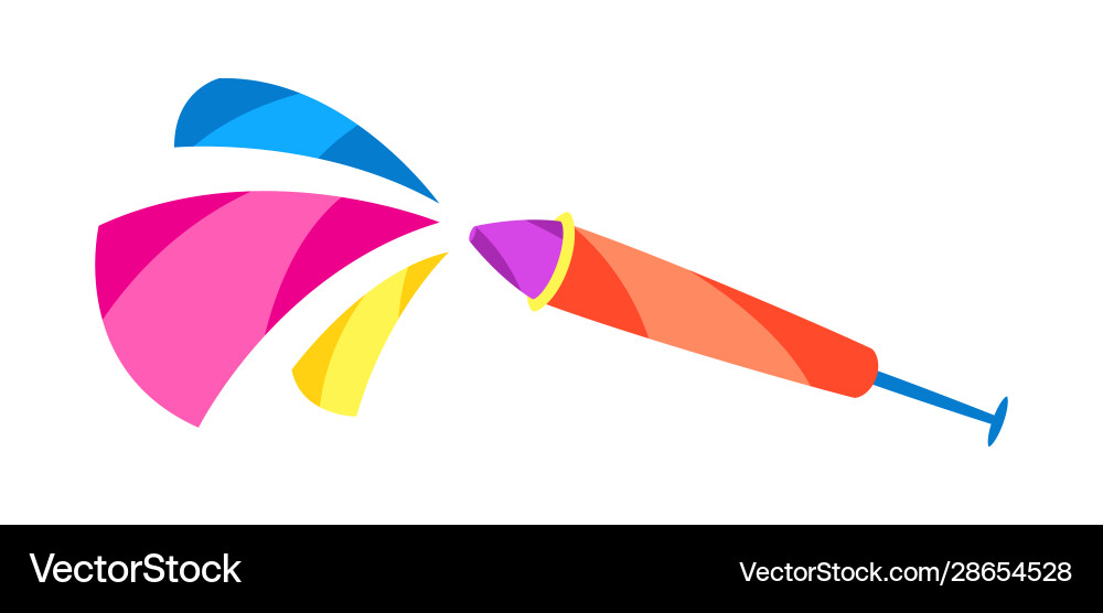 Happy holi water gun with paint Royalty Free Vector Image