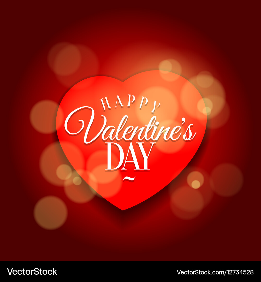 Loving heart background template greeting card Vector Image