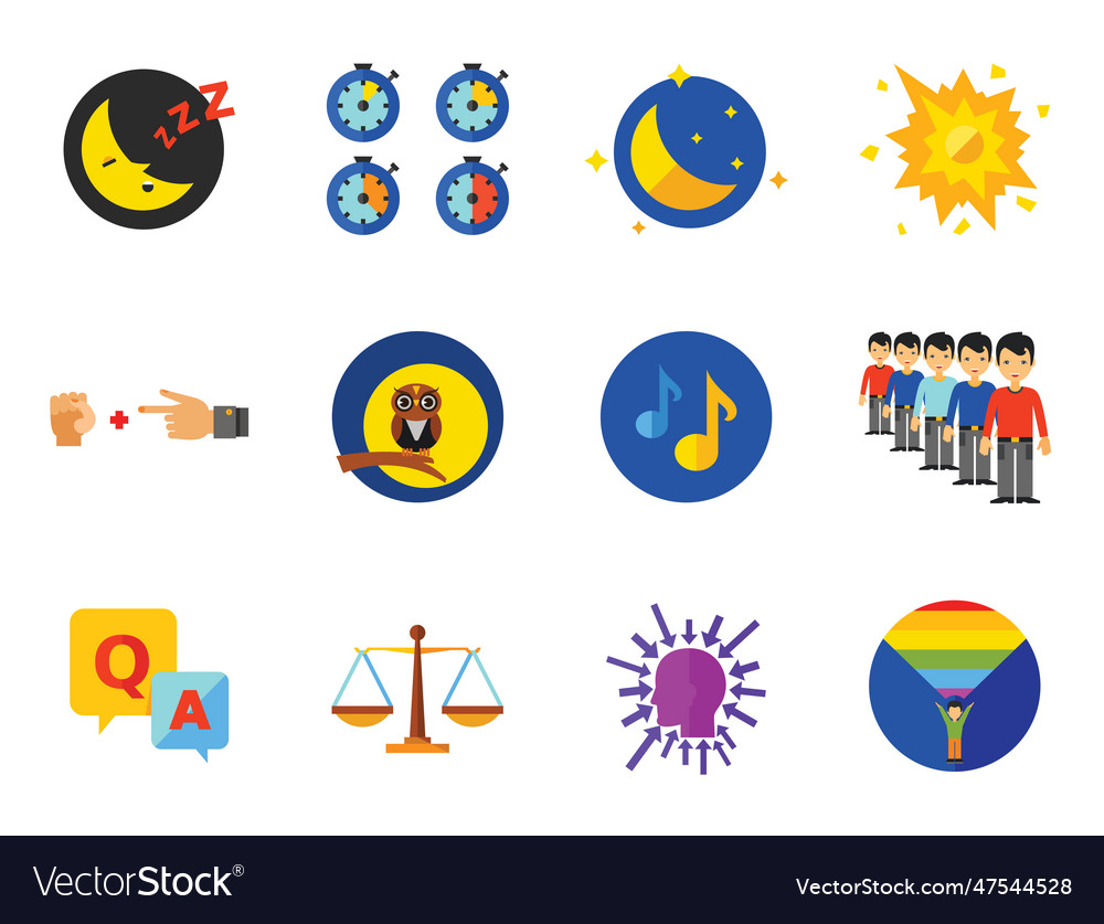 Metaphors icon set Royalty Free Vector Image - VectorStock