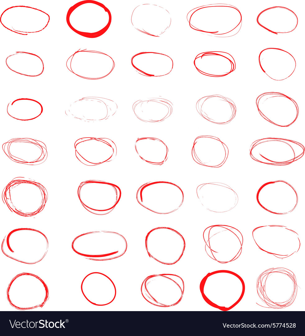 Red circle Royalty Free Vector Image - VectorStock