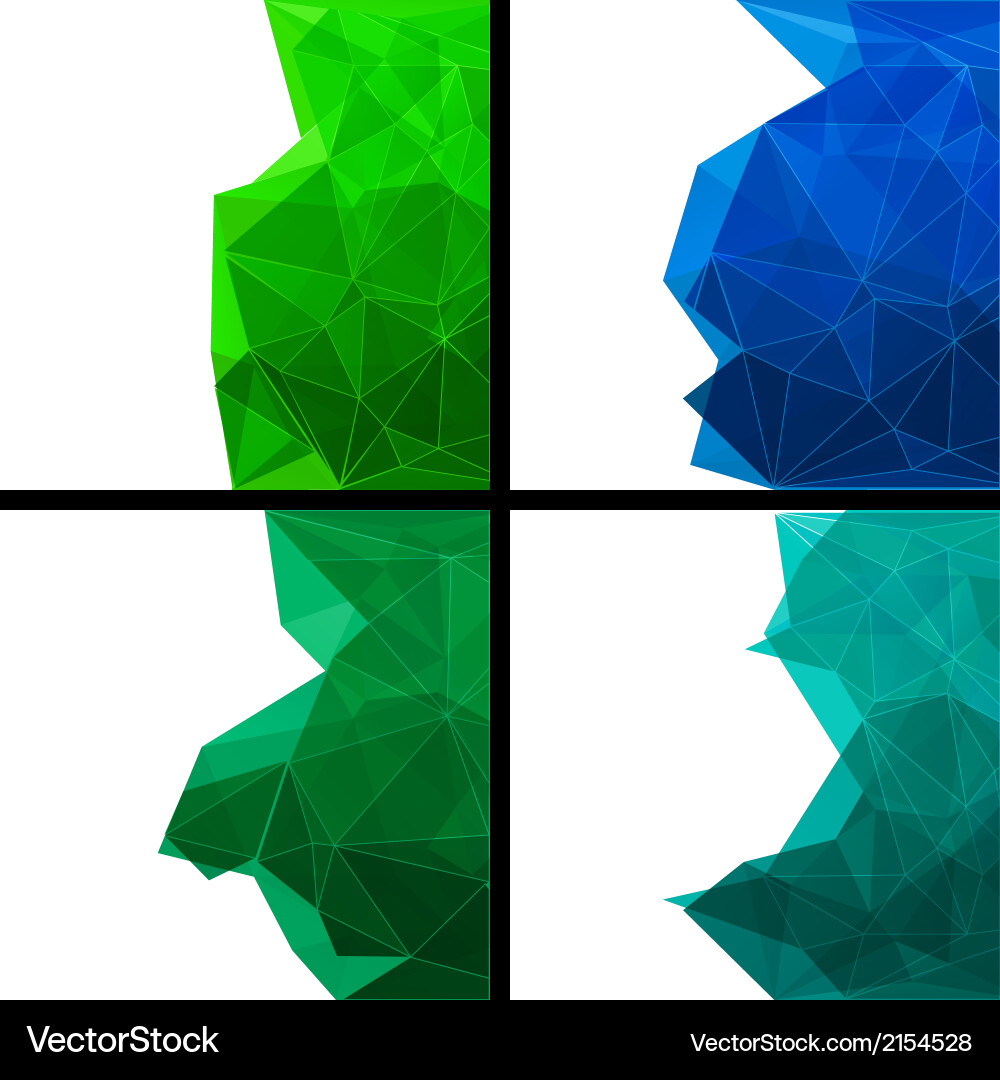 Set of abstract modern style backgrounds Vector Image