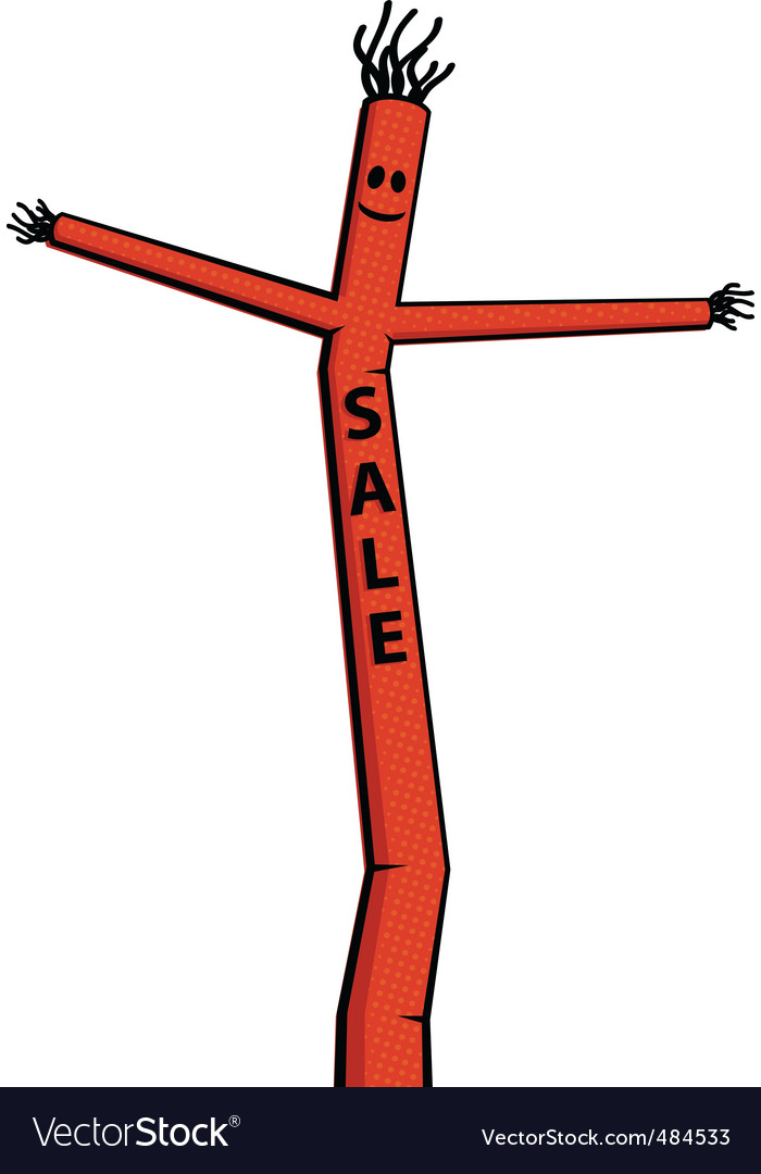 Air dancer Royalty Free Vector Image - VectorStock