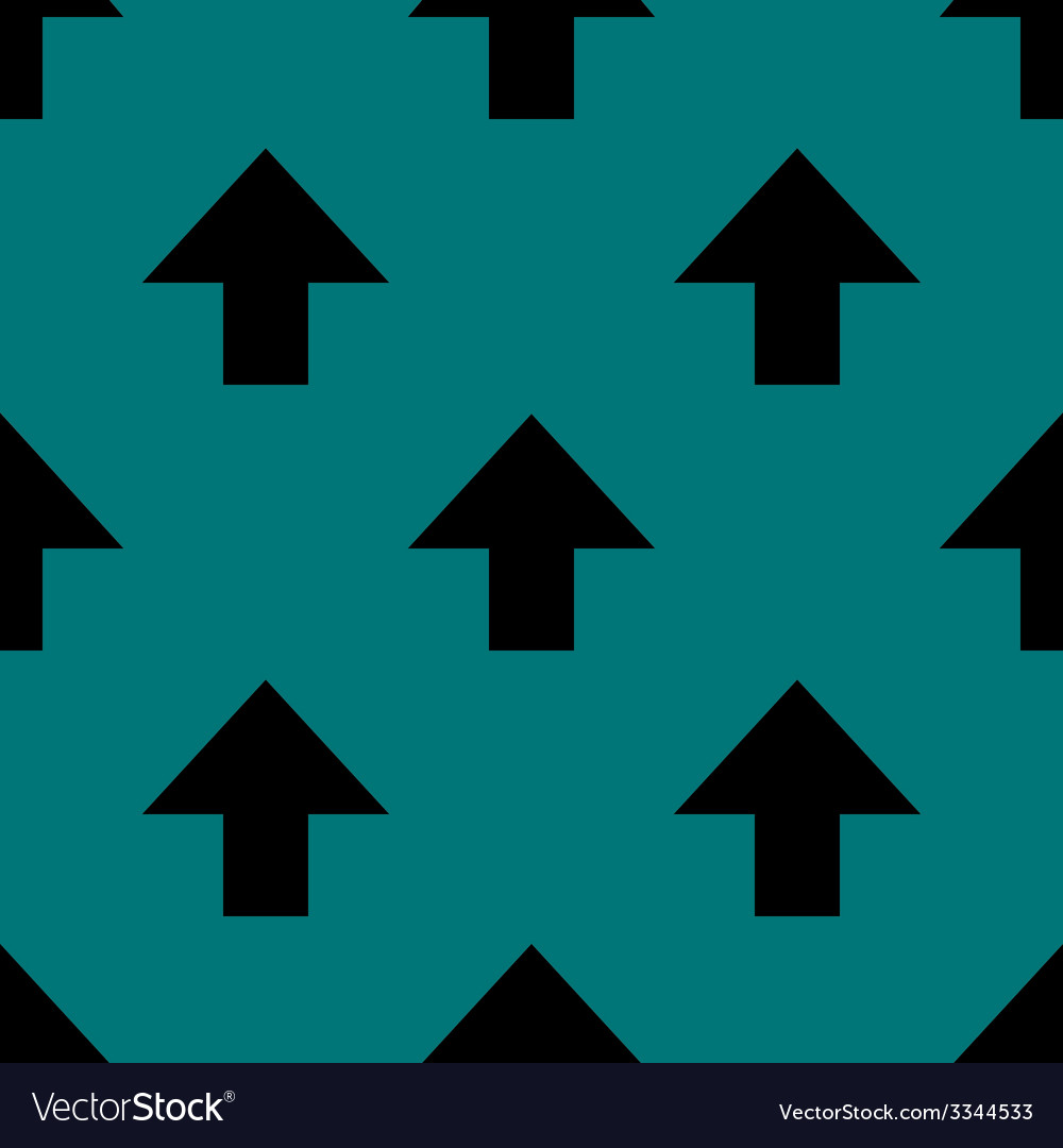 Arrow web icon flat design seamless pattern Vector Image