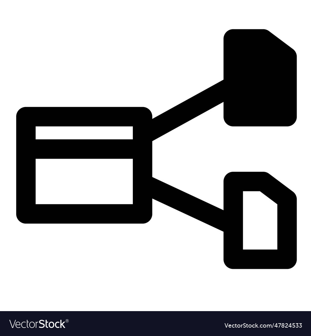 Data mapping via artificial intelligence Vector Image
