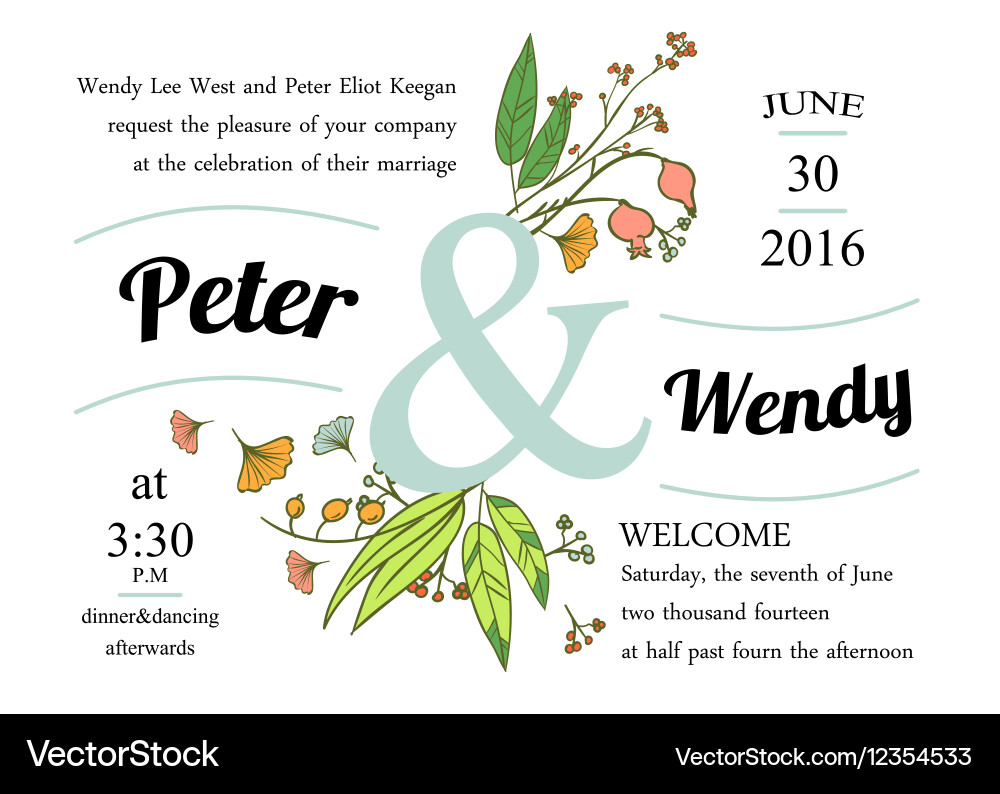 Floral background for invitation card banners set Vector Image