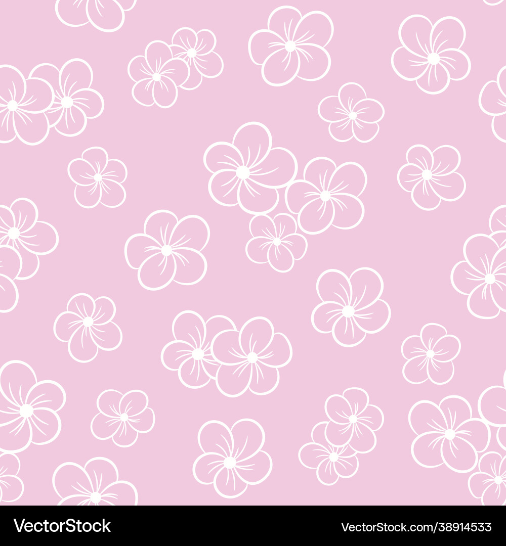 Floral seamless patterns design for paper cover Vector Image