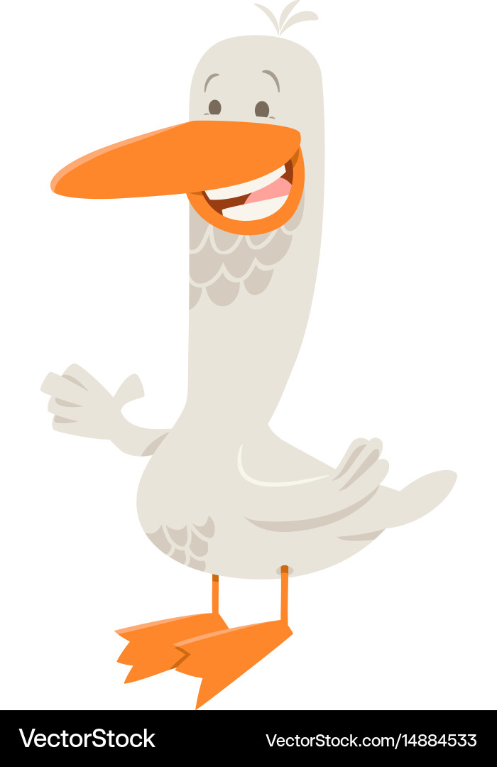Goose farm animal character Royalty Free Vector Image