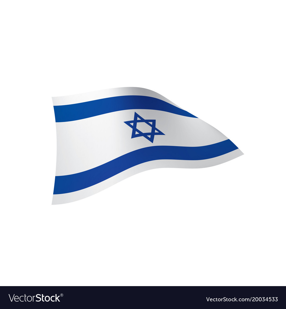Israel flag Royalty Free Vector Image - VectorStock