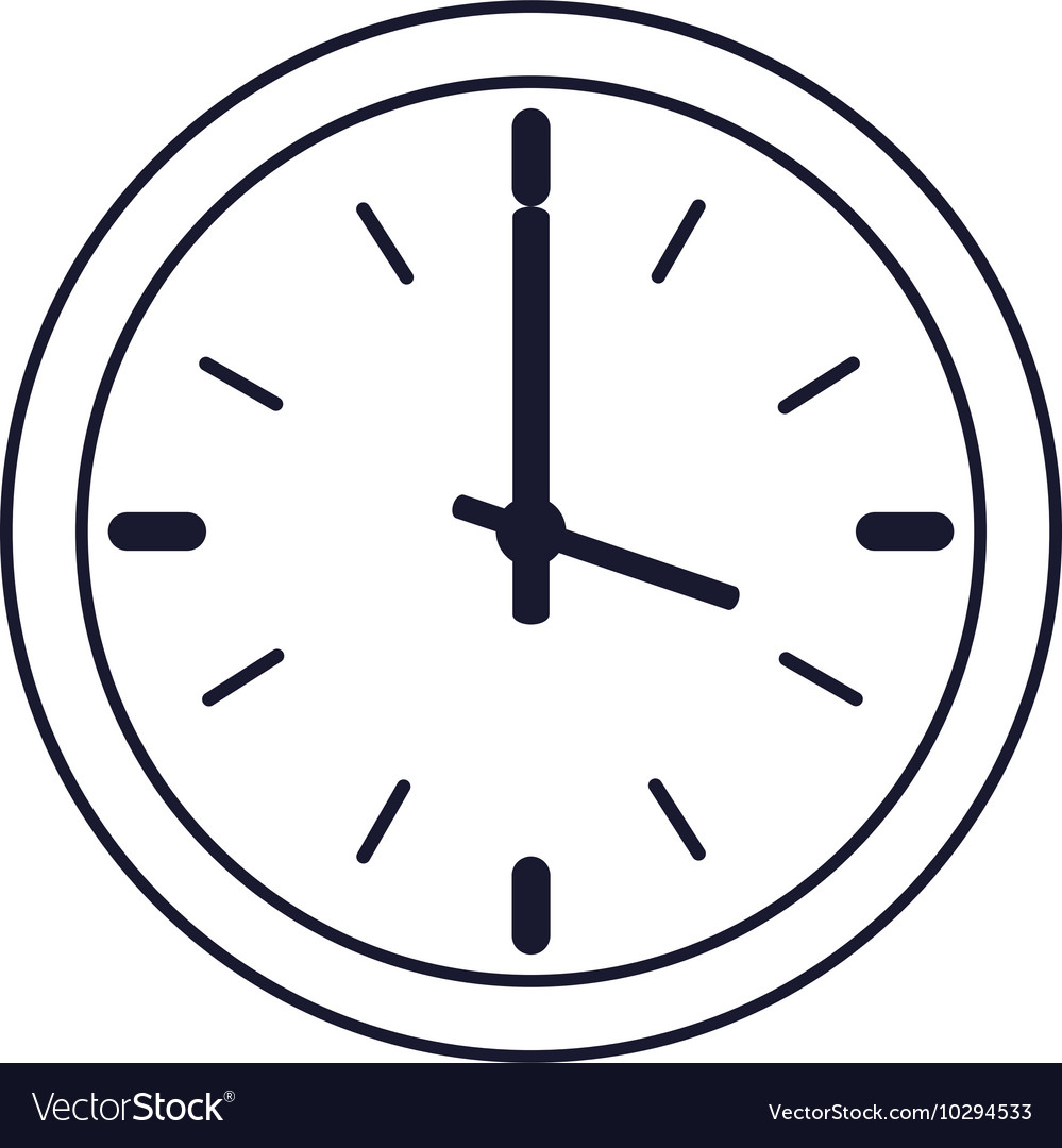 Wall clock icon Royalty Free Vector Image - VectorStock