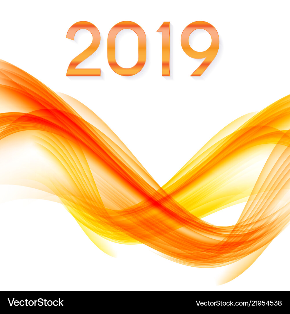 2019 abstract of new year Royalty Free Vector Image