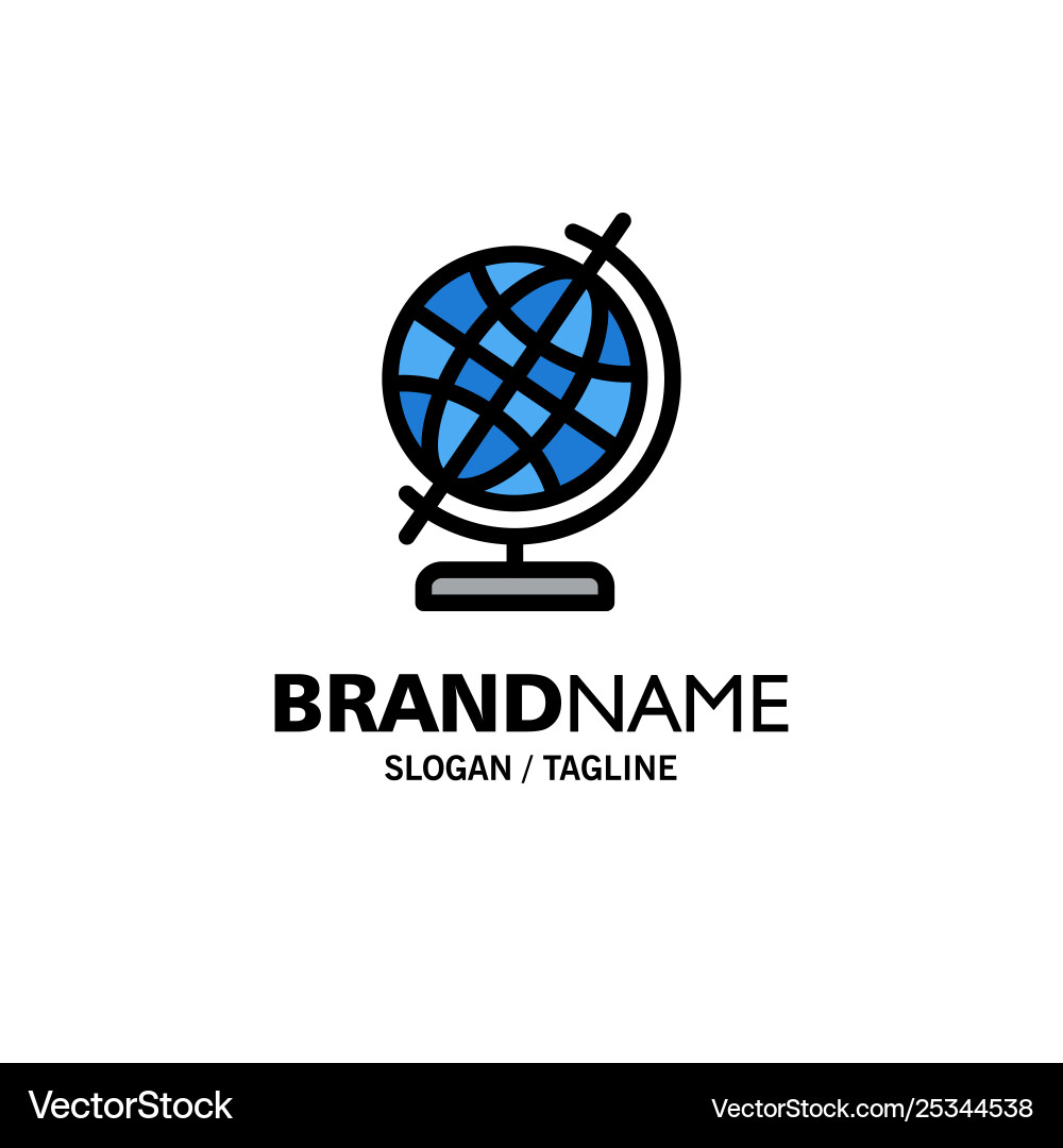 Education geography globe business logo template Vector Image