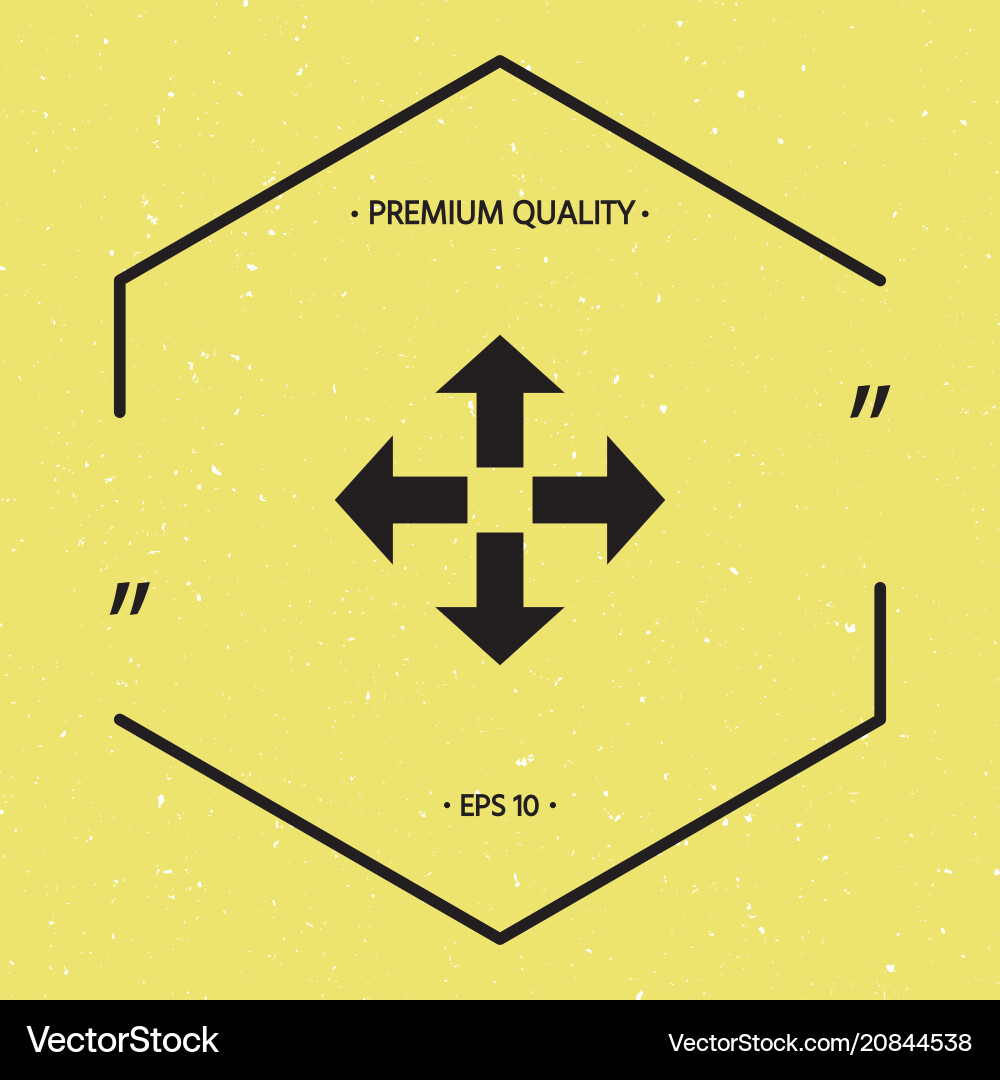 Move icon symbol Royalty Free Vector Image - VectorStock