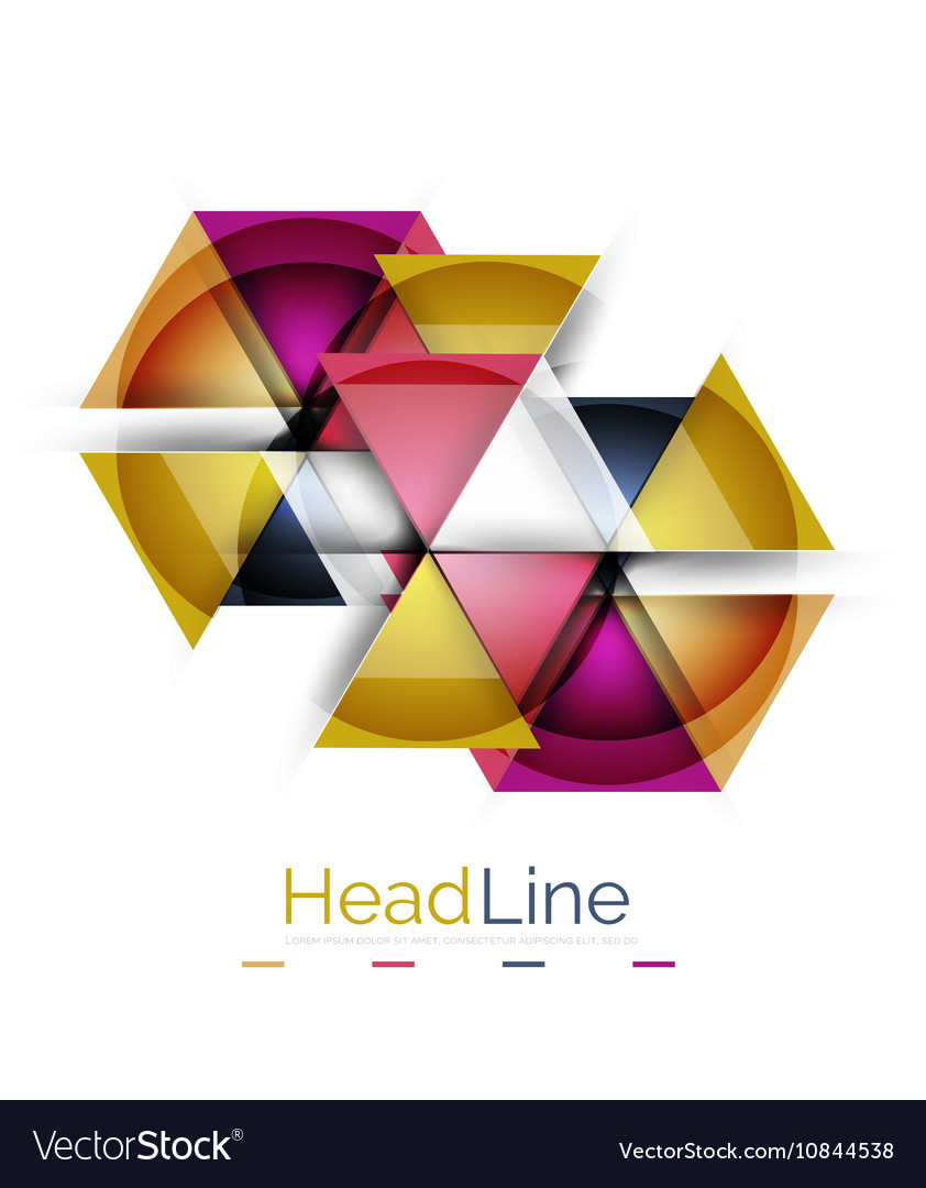 Triangle abstract background Royalty Free Vector Image