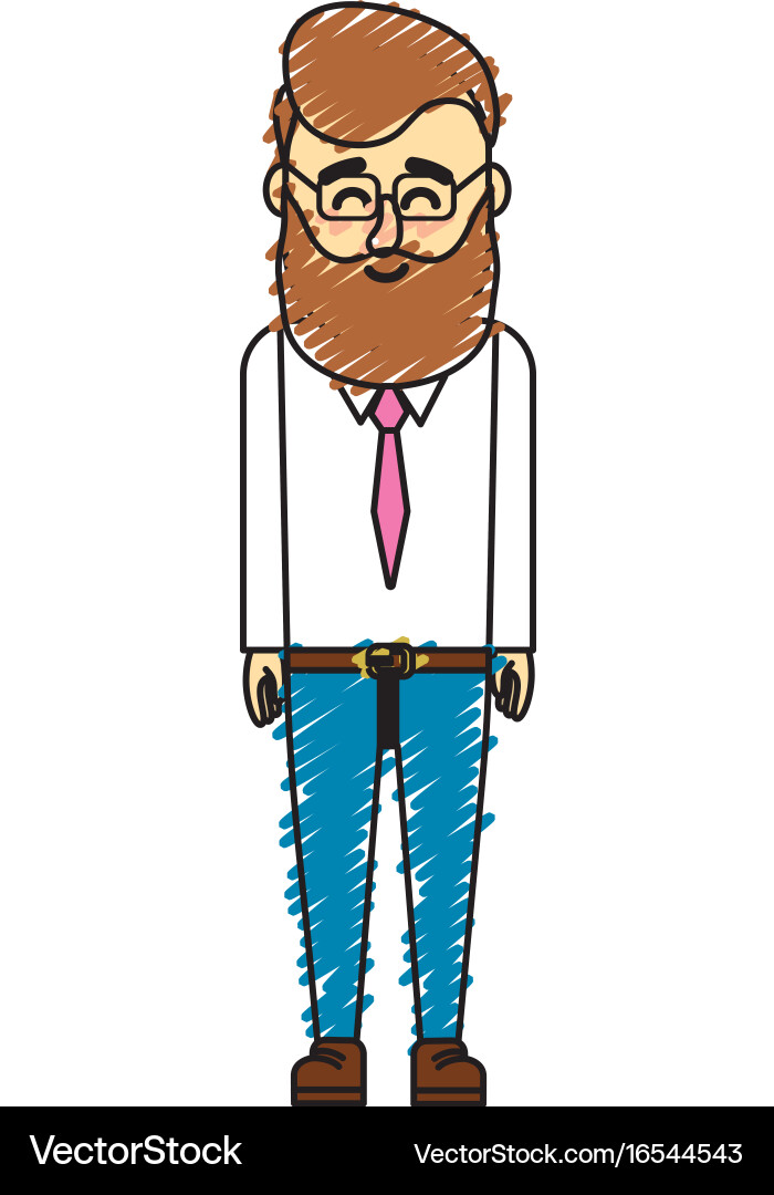 Cute man with hairstyle design Royalty Free Vector Image