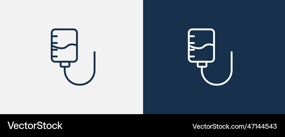Medical drip icon outline drip icon from Vector Image