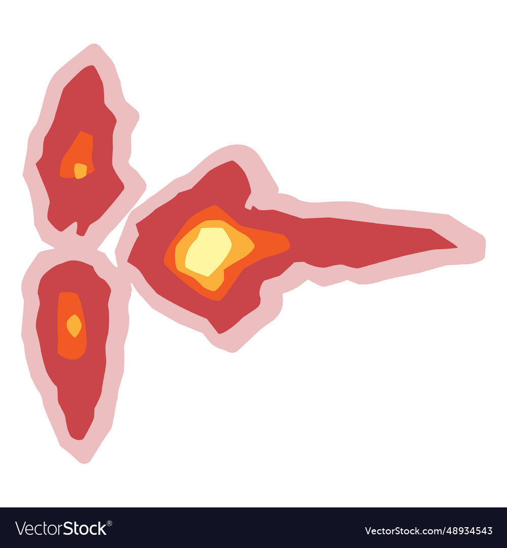 Muzzle fire flash Royalty Free Vector Image - VectorStock