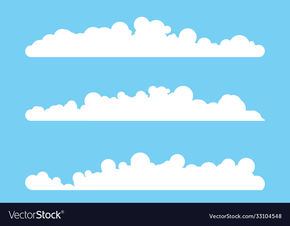 Cloud template design Royalty Free Vector Image