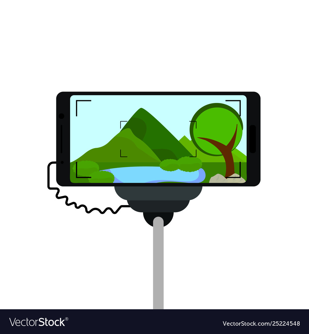 Concept selfie Royalty Free Vector Image - VectorStock