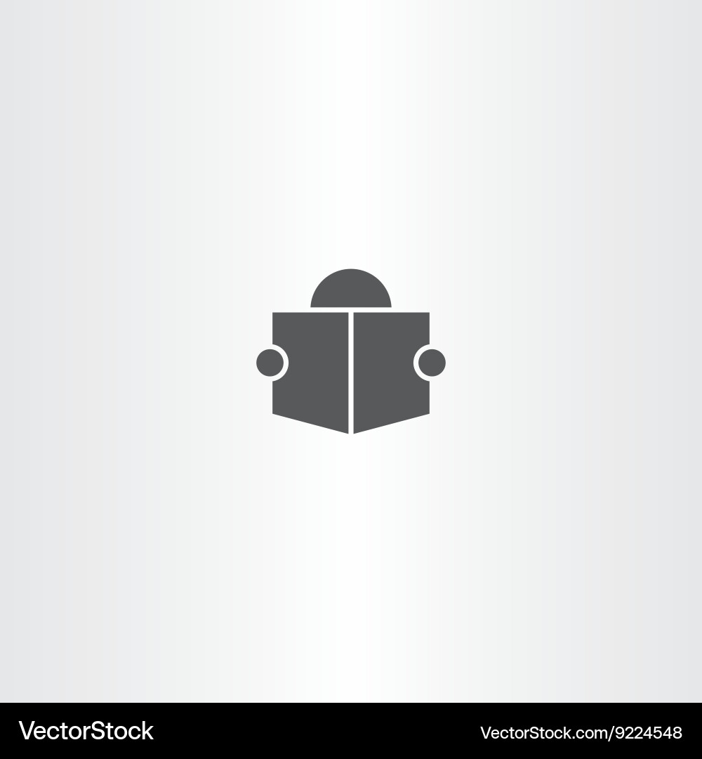 Man read book icon symbol sign Royalty Free Vector Image
